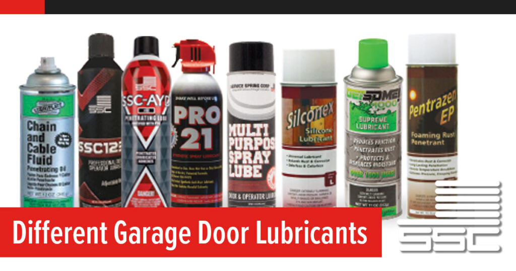 Garage Door Lubricants and Choosing the Right One | SSC